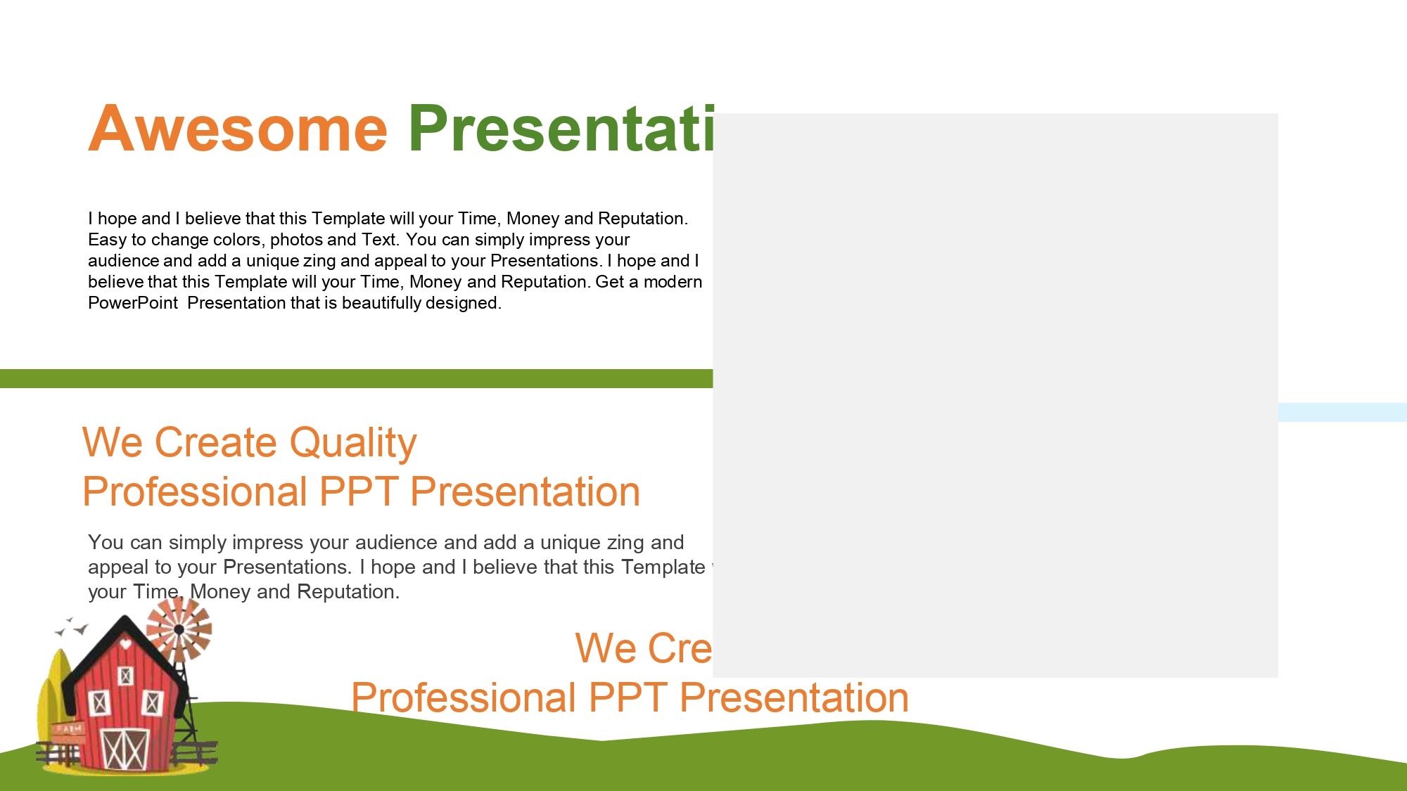 Animales de Granja Plantillas PowerPoint | Temas PPT gratis