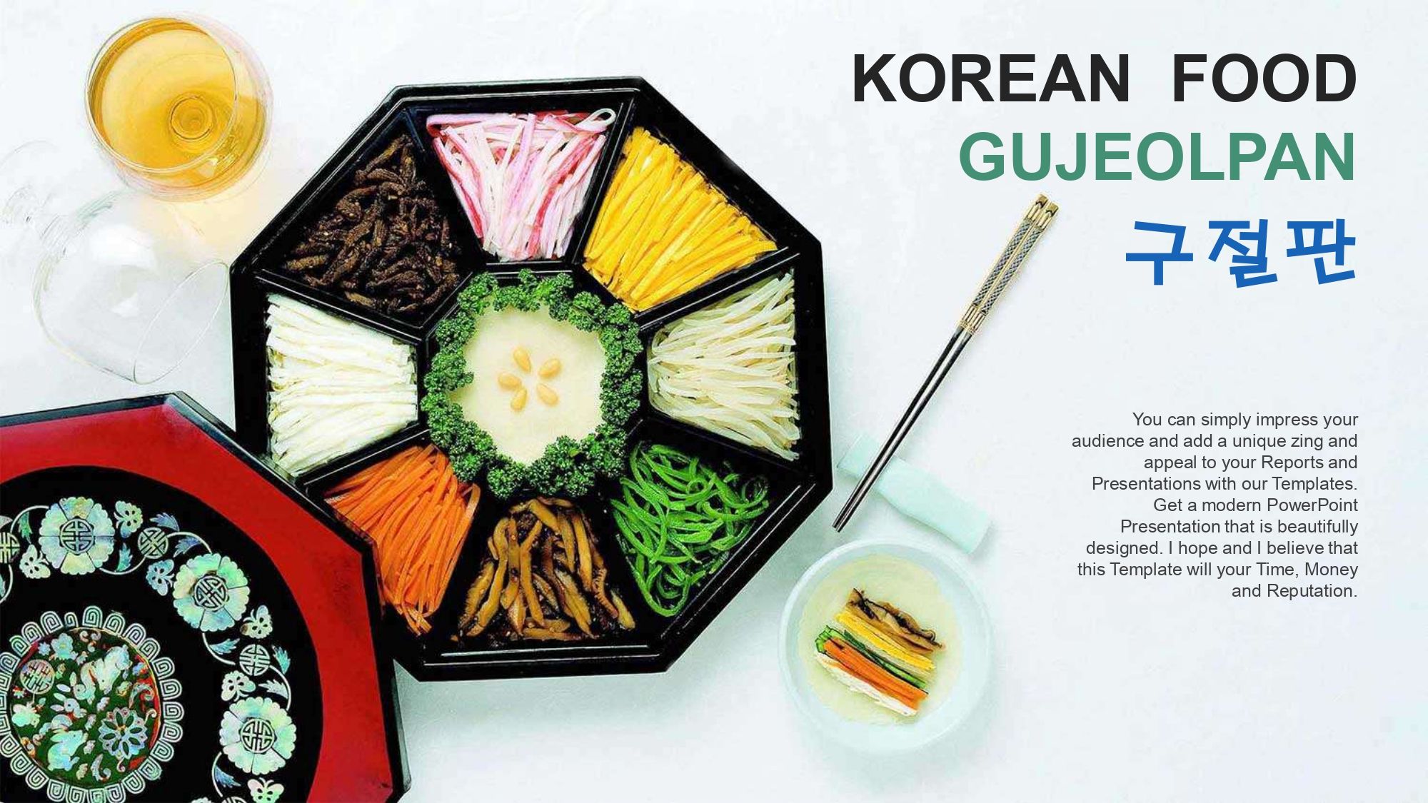 Comida Coreana Plantilla PowerPoint | Temas PPT y Google Slides