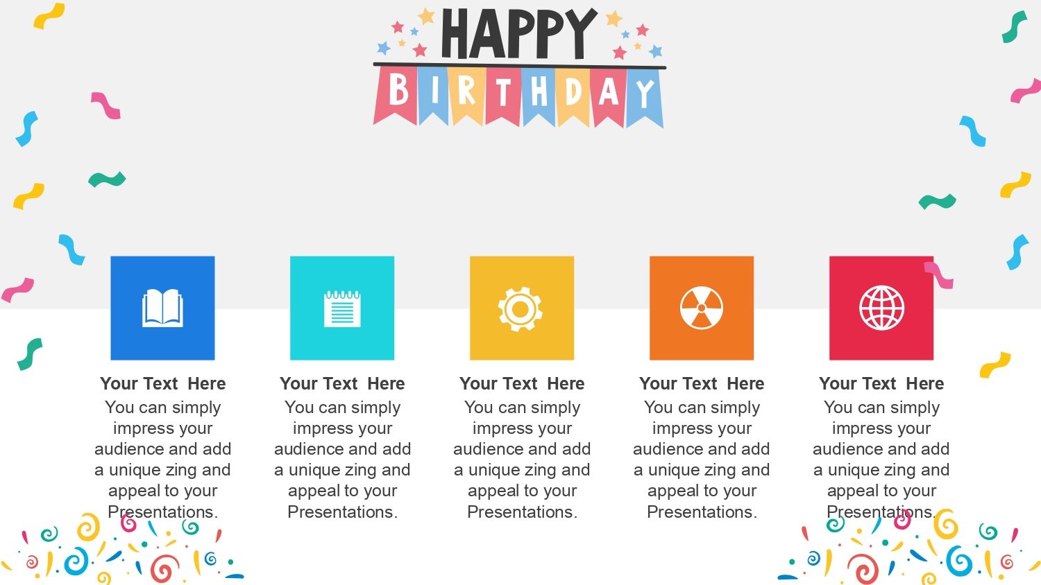 Cumpleaños Plantilla PowerPoint | Temas PPT y Google Slides