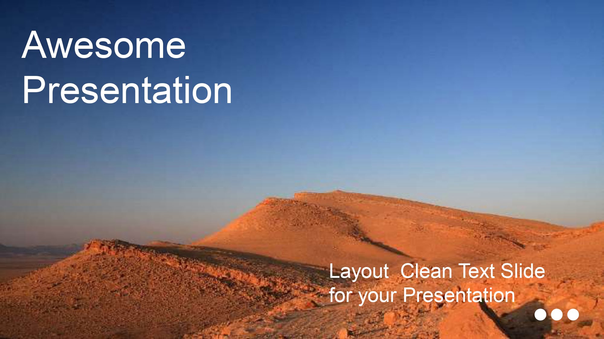 Desierto Plantilla PowerPoint | Temas PPT y Google Slides