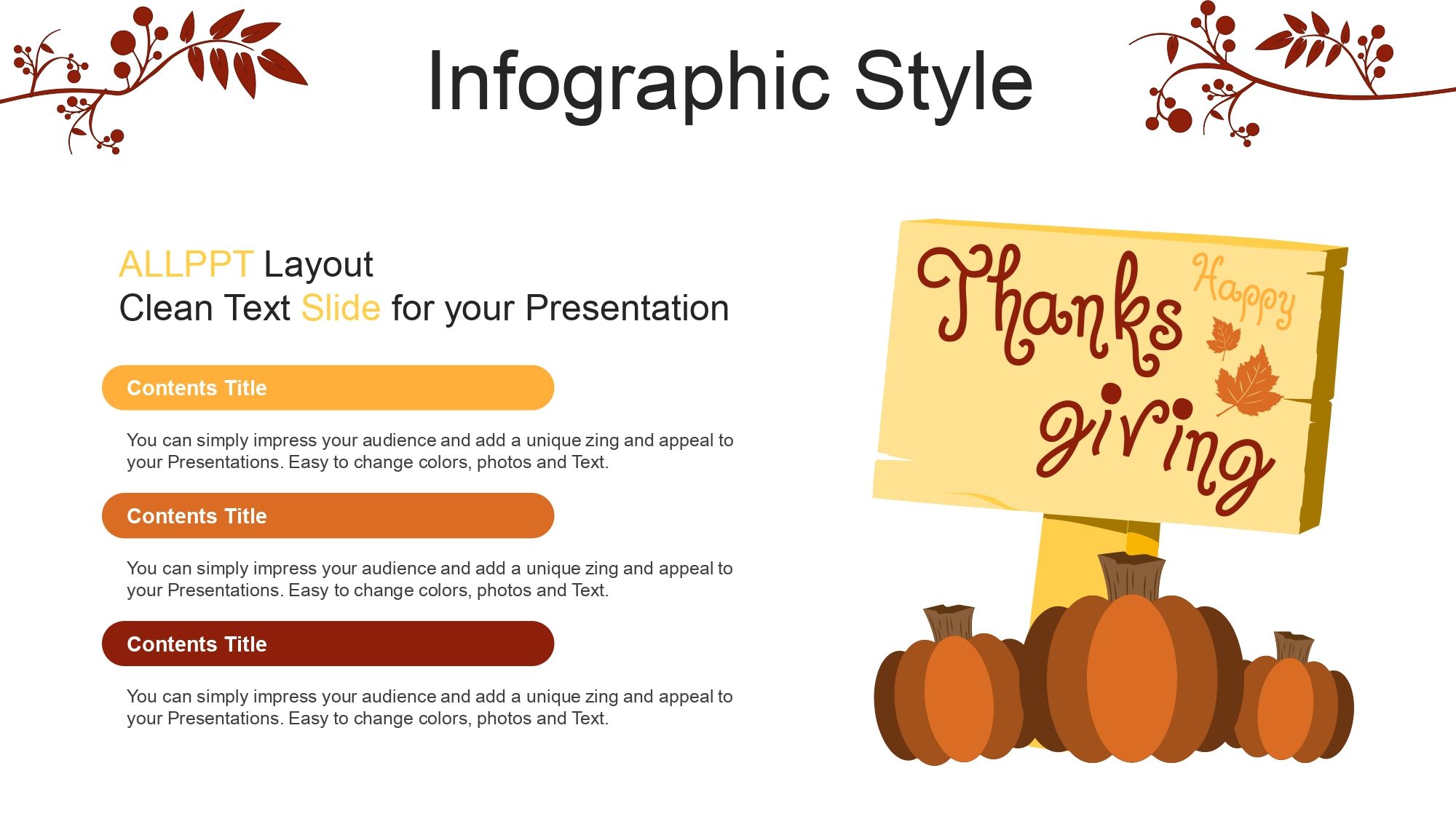 Día de Acción de Gracias Plantilla PowerPoint | Temas PPT gratis
