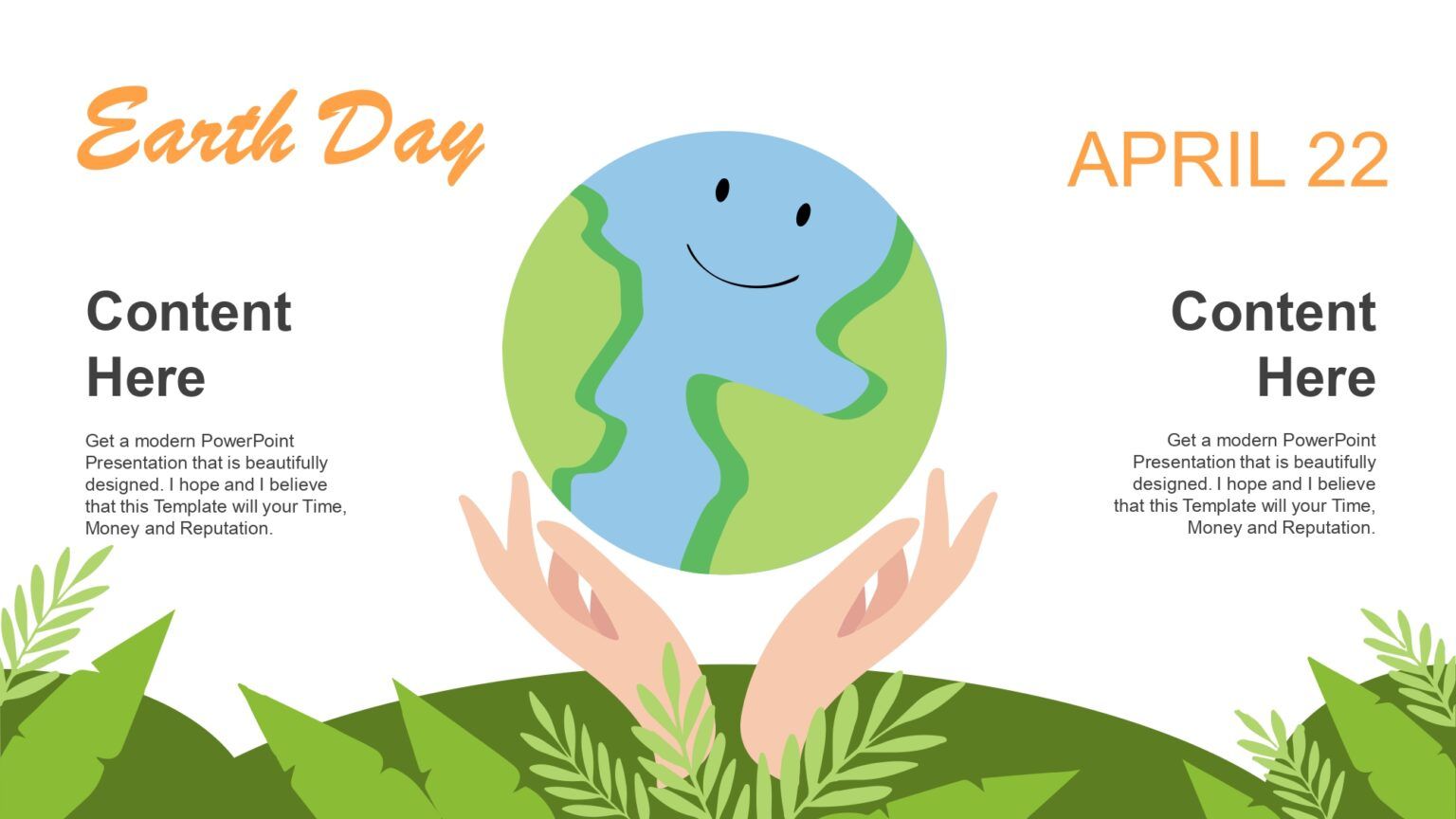 Día de la Tierra Plantilla PowerPoint | Temas PPT gratis