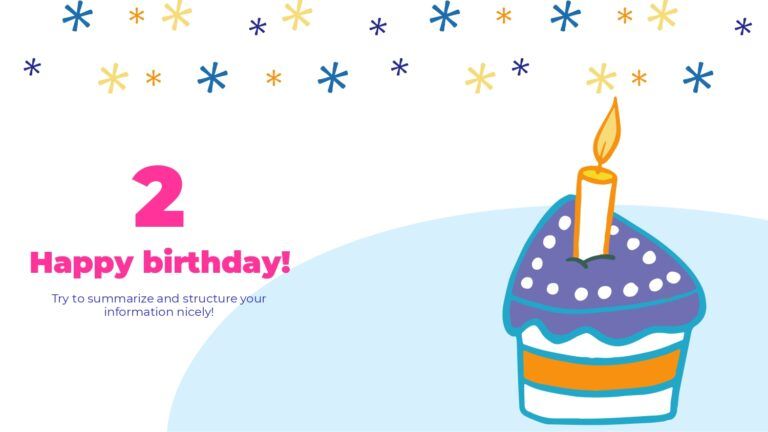 Feliz Cumpleaños Para Niños Plantilla PowerPoint | Temas PPT