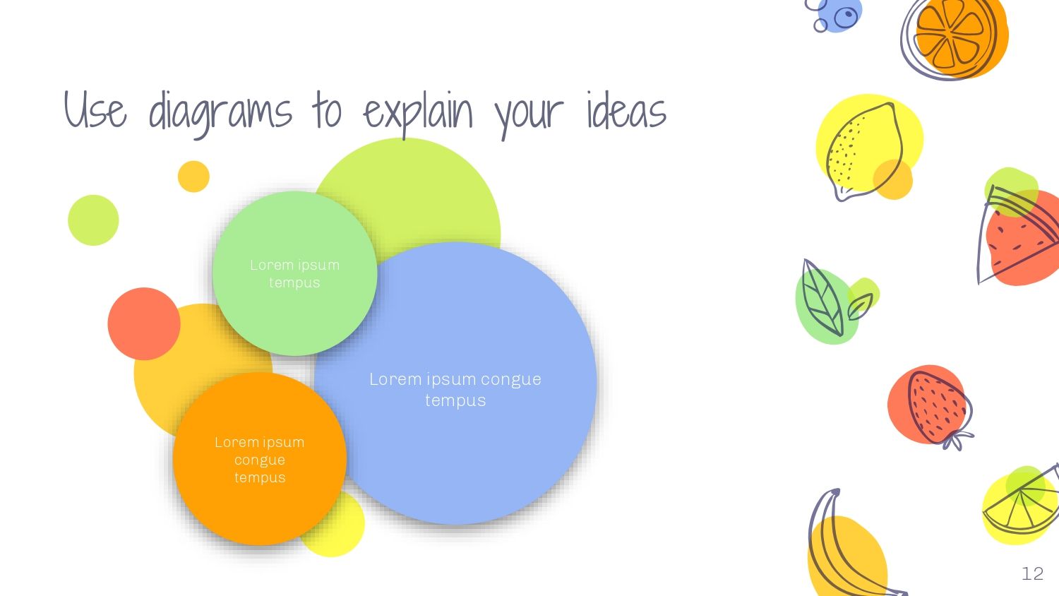 Frutas Dibujadas Plantilla PowerPoint | Temas PPT gratis