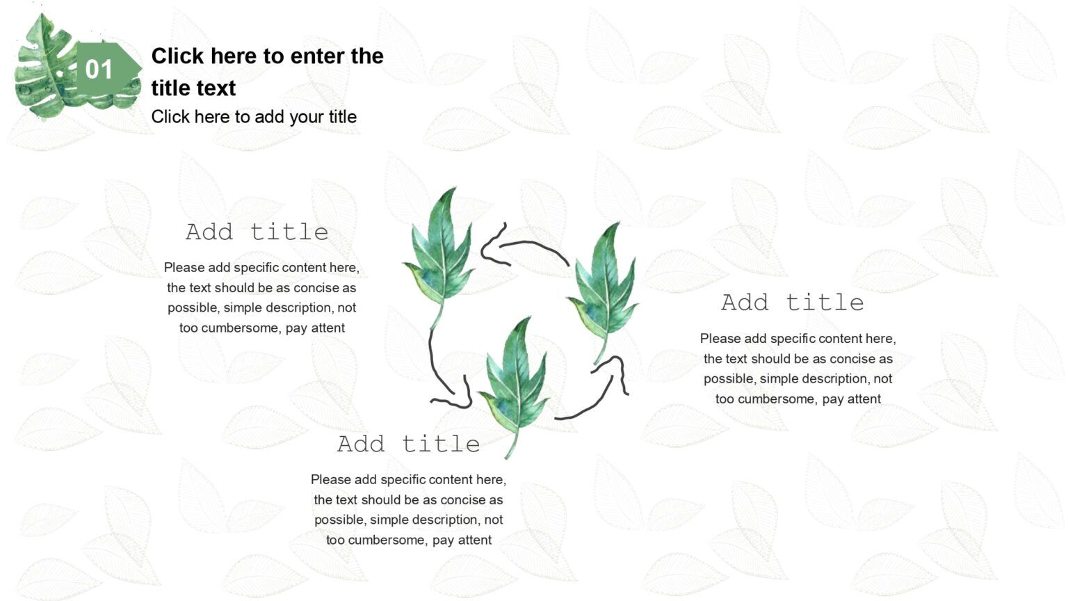 Hojas de Plantas Plantilla PowerPoint | Temas PPT gratis