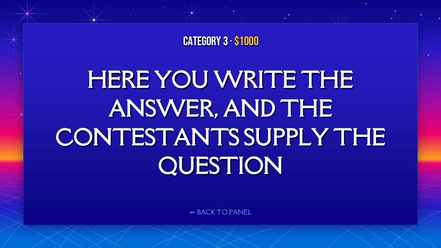 Juegos Jeopardy en PowerPoint | Temas PPT gratis