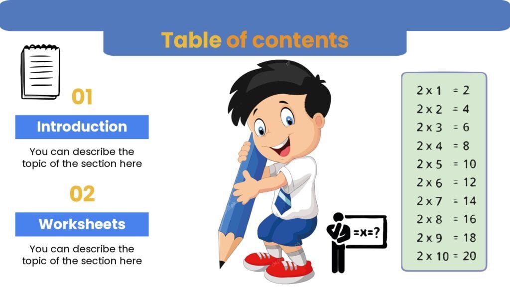 Multiplicación Plantilla PowerPoint | Temas PPT y Google Slides