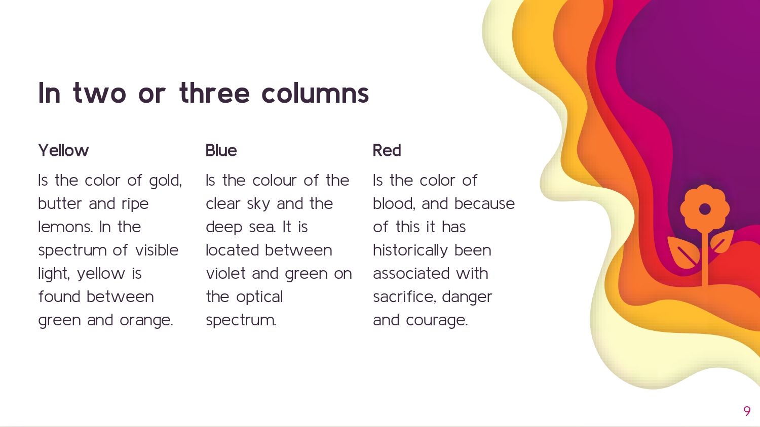 Papel Colorido Plantilla PowerPoint | Temas PPT y Google Slides