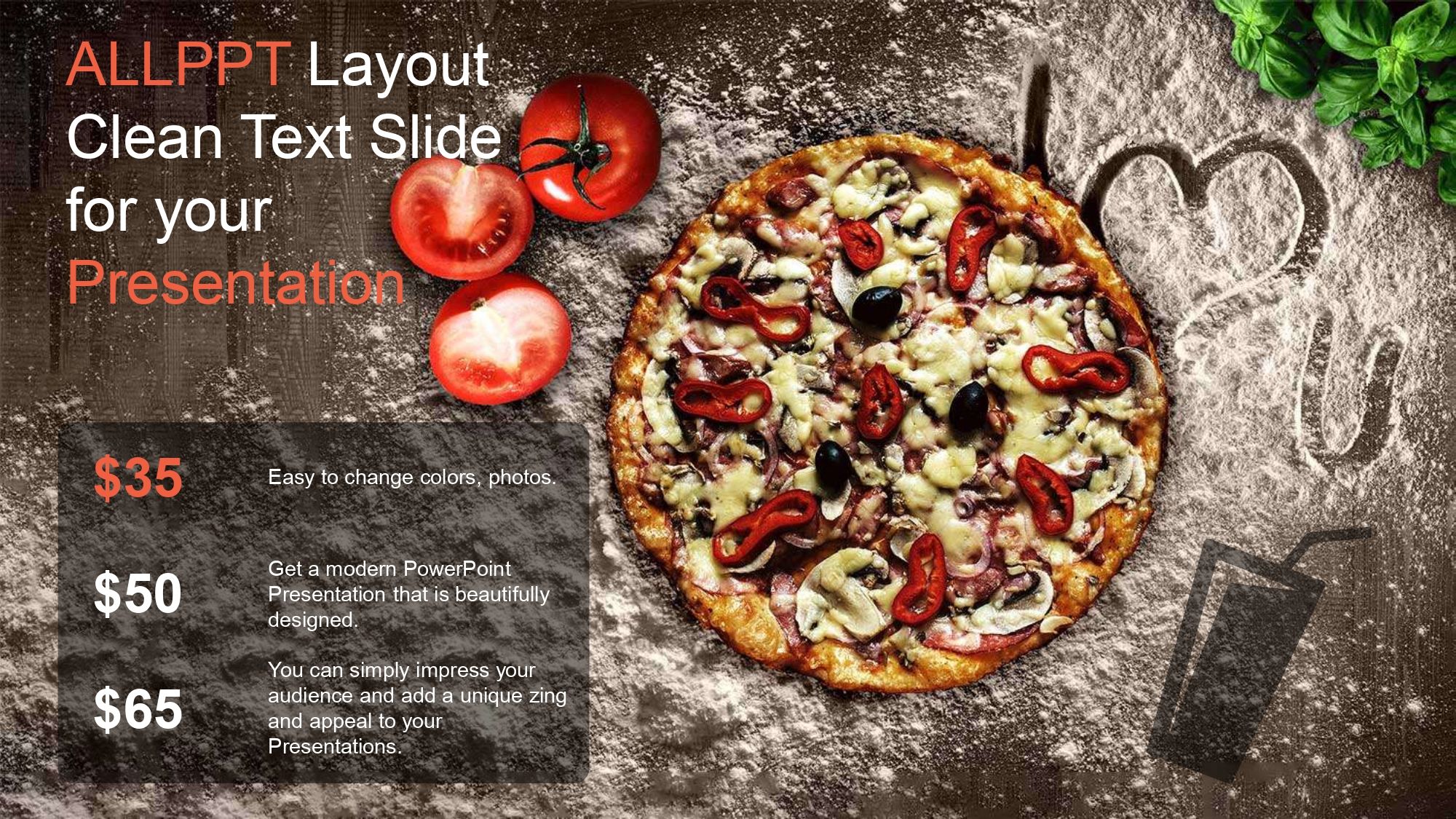 Pizza Plantilla PowerPoint | Temas PPT y Google Slides