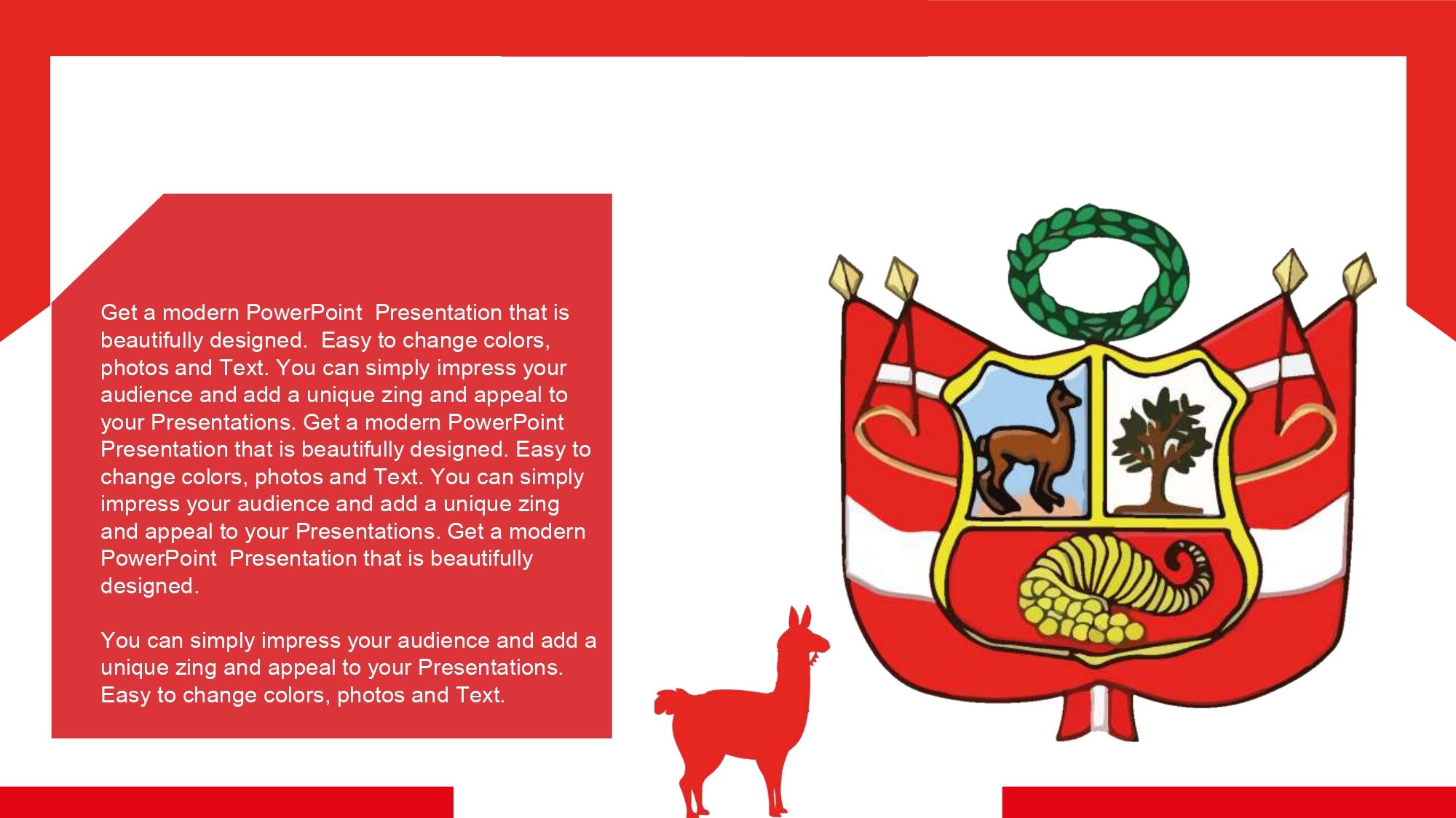 Símbolos Patrios del Perú Plantilla PowerPoint | Temas PPT