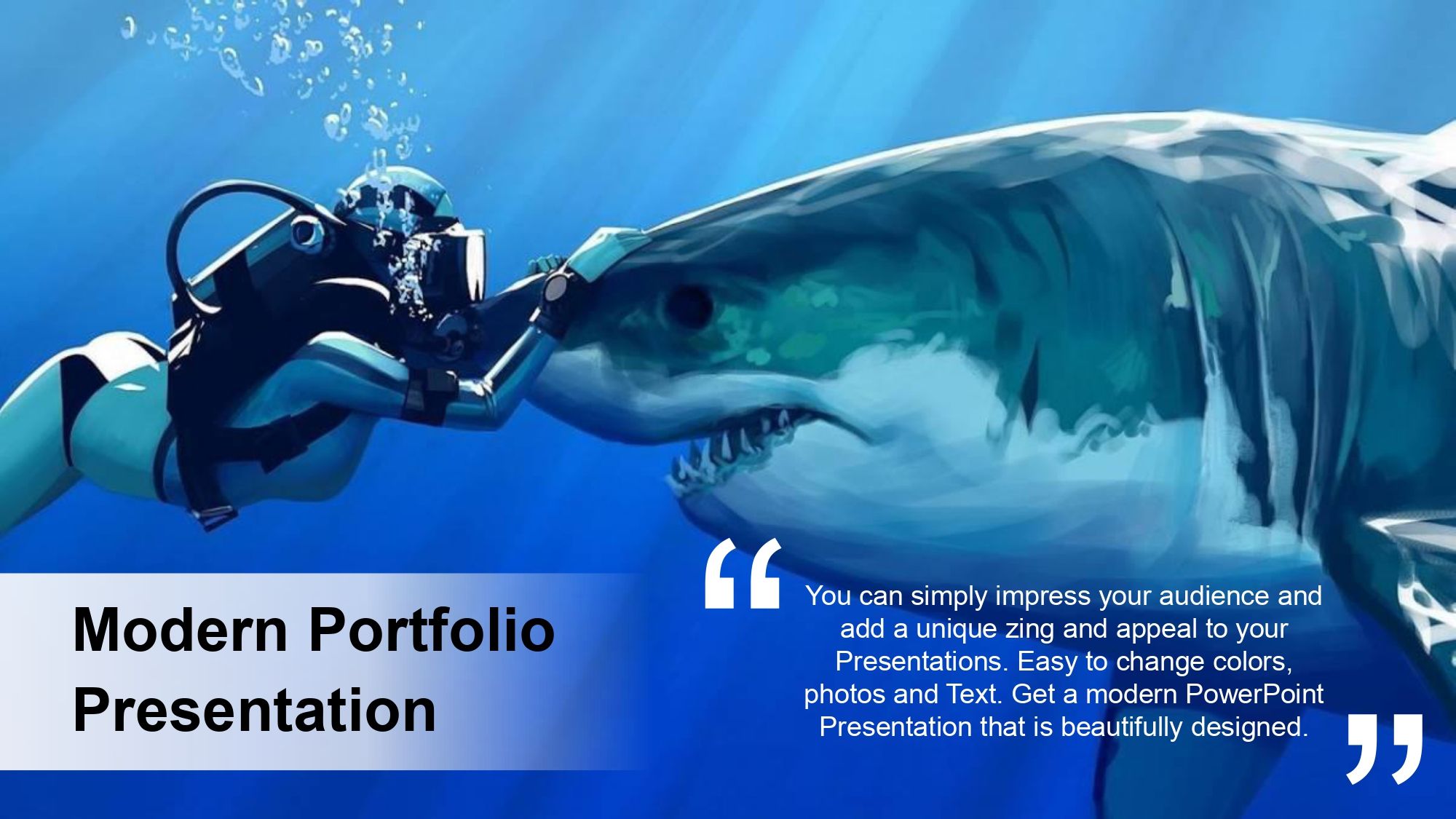 Tiburón Plantilla PowerPoint | Temas PPT gratis