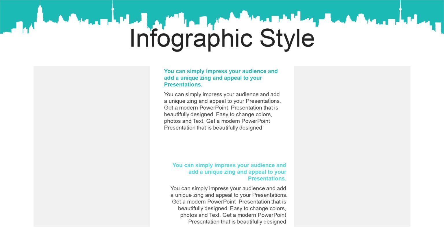 Edificios en la Ciudad Plantilla PowerPoint | Temas PPT gratis