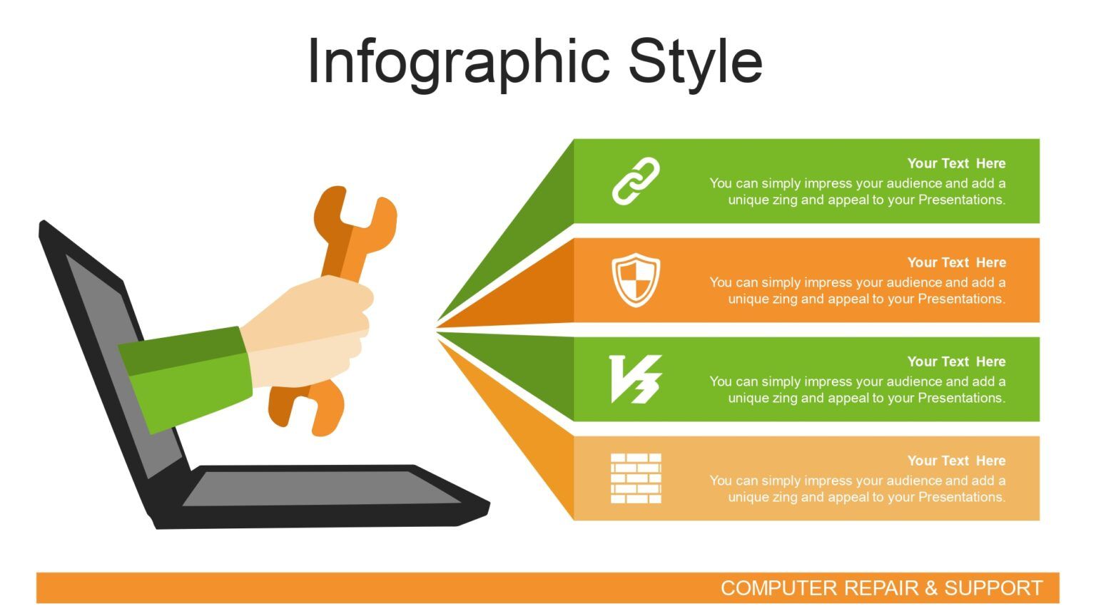 Reparación de Computadoras Plantilla PowerPoint | Temas PPT