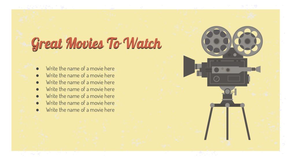 Cinema Plantilla PowerPoint | Temas PPT y Google Slides