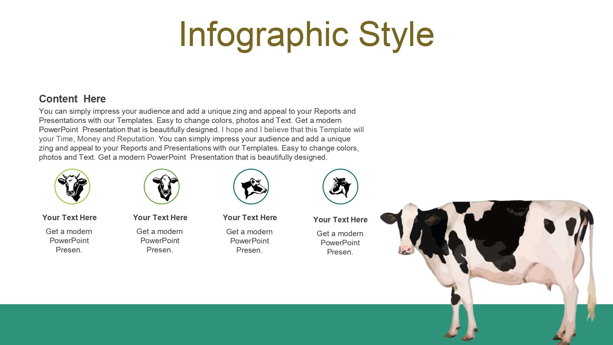 Vaca Plantillas PowerPoint | Temas PPT y Google Slides
