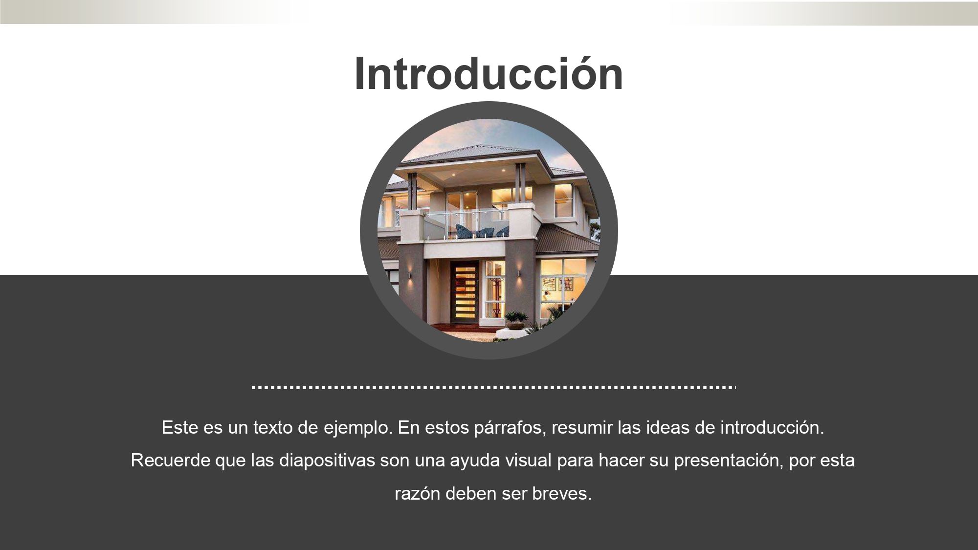 Casa Moderna Plantilla PowerPoint