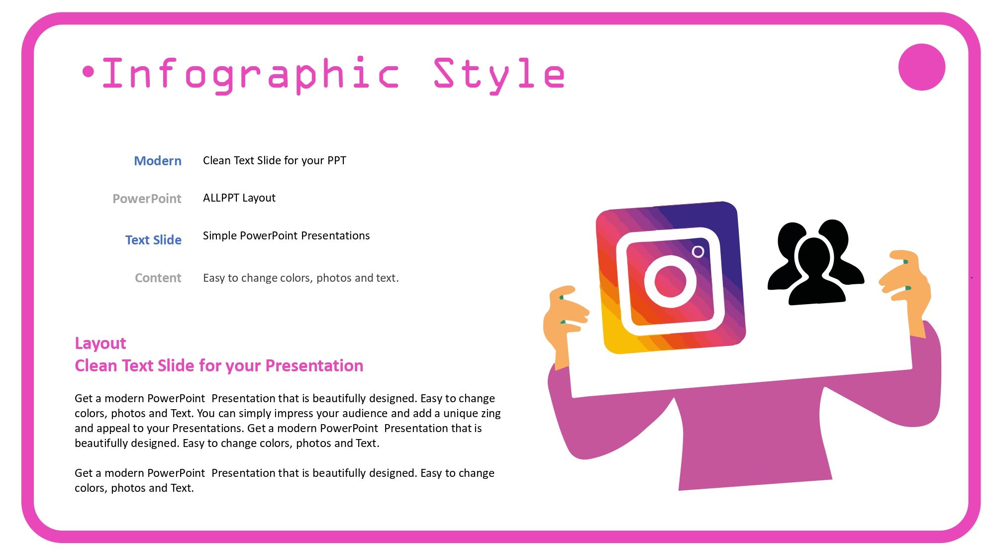 Instagram Plantilla PowerPoint