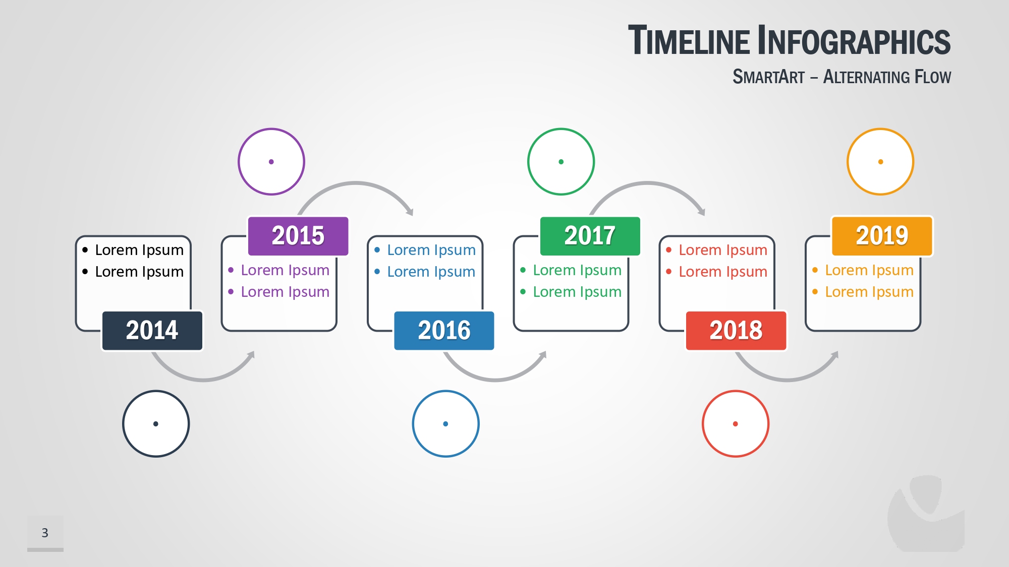 Líneas de Tiempo para PowerPoint