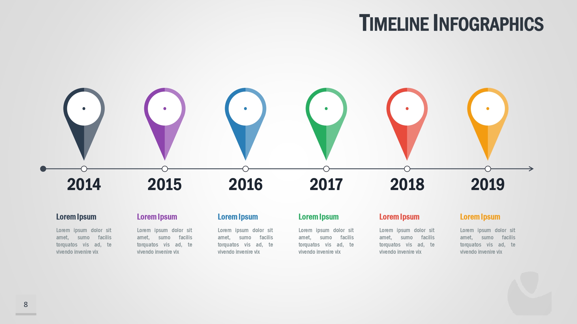 Líneas de Tiempo para PowerPoint