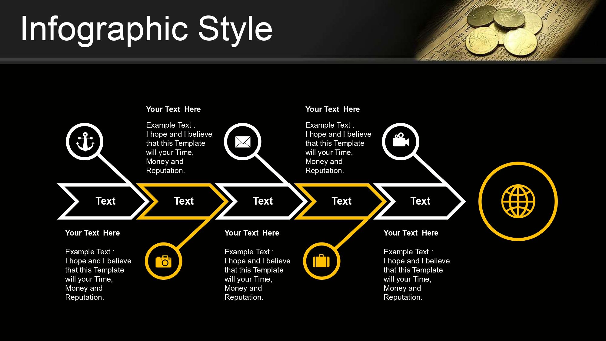 Monedas Antiguas Plantilla PowerPoint