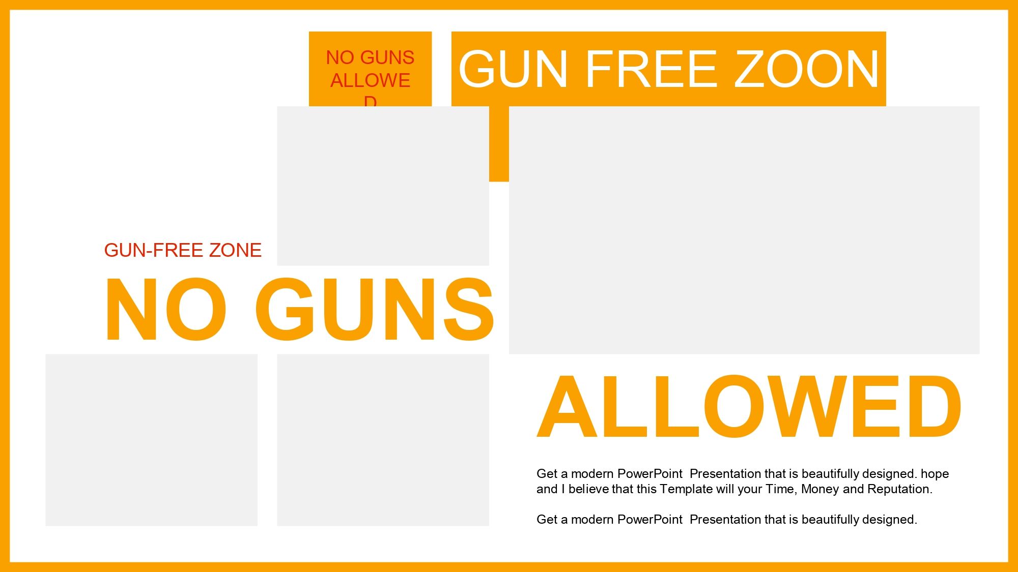 Plantilla PowerPoint Arma de Fuego