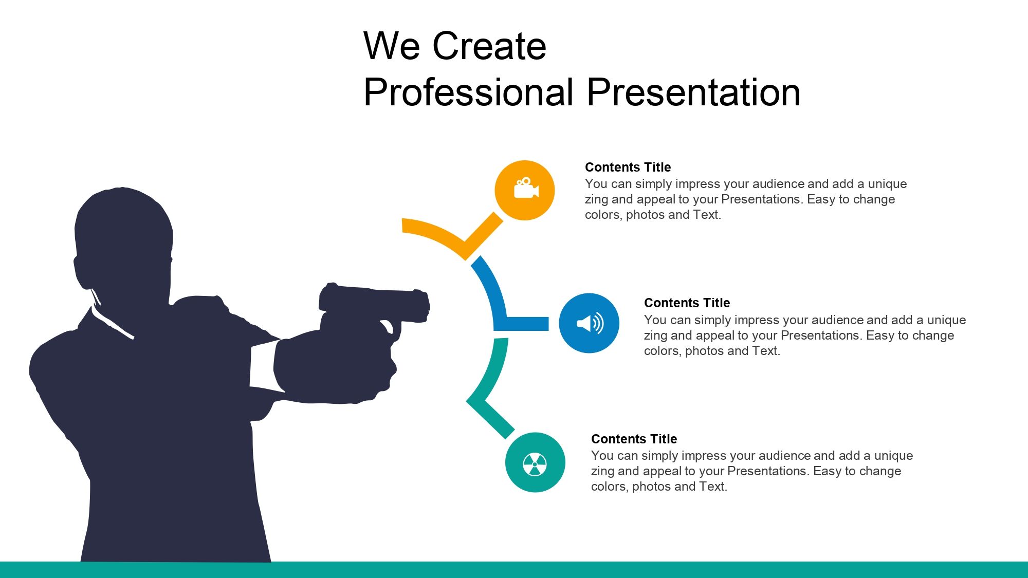 Plantilla PowerPoint Arma de Fuego