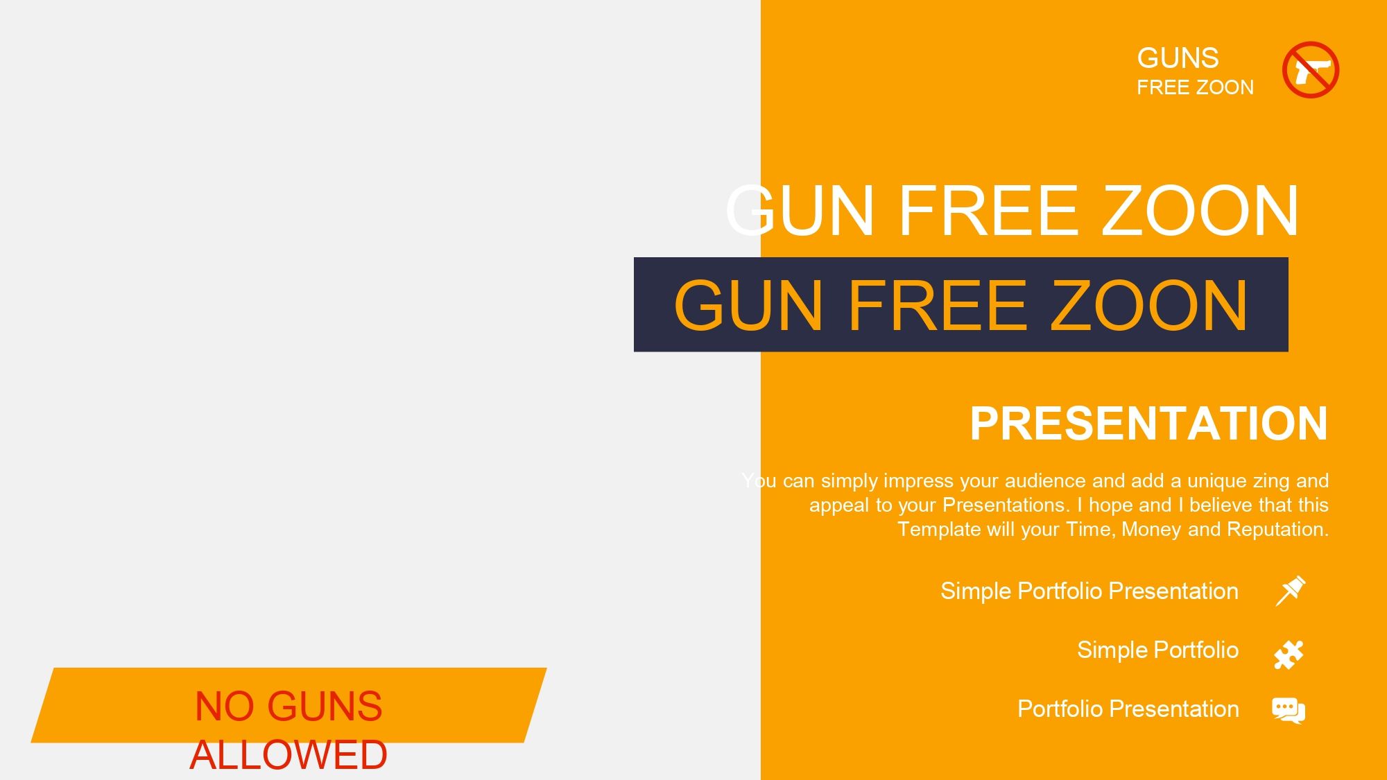 Plantilla PowerPoint Arma de Fuego