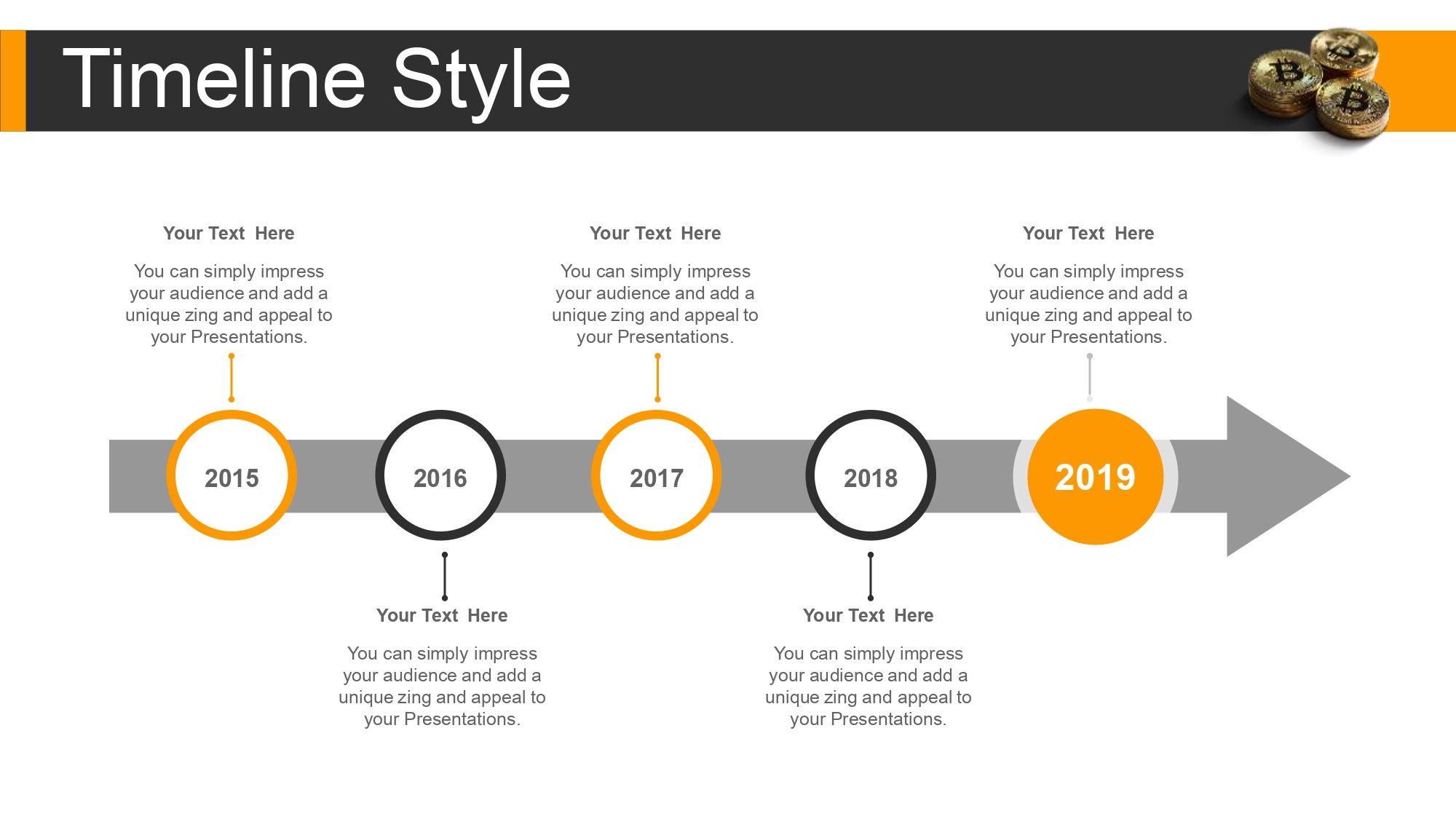Plantilla PowerPoint de Bitcoin