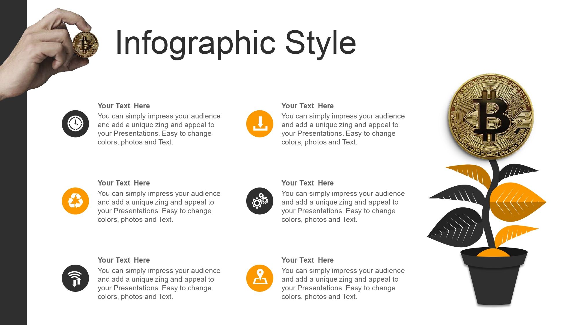 Plantilla PowerPoint de Bitcoin