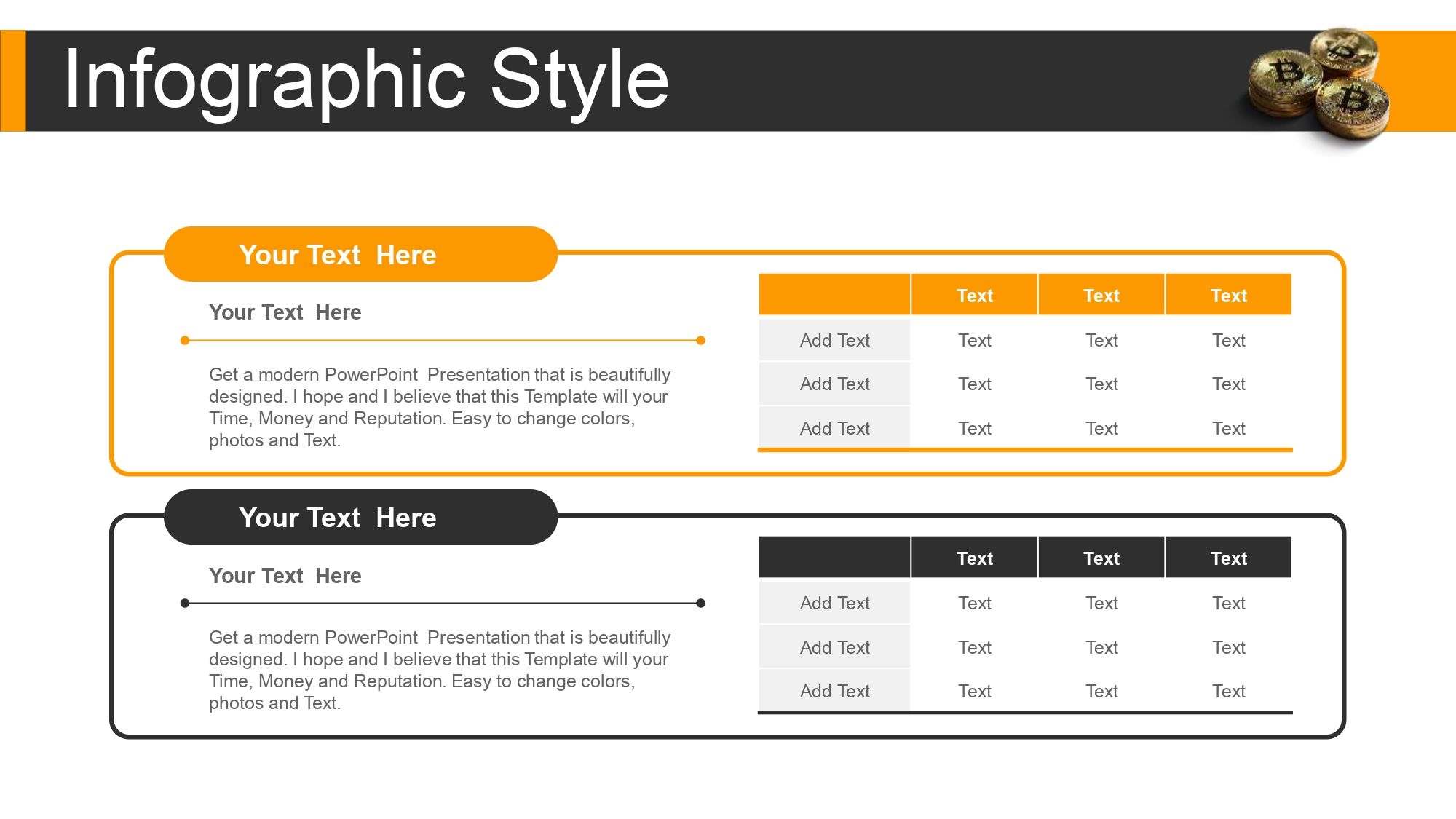 Plantilla PowerPoint de Bitcoin