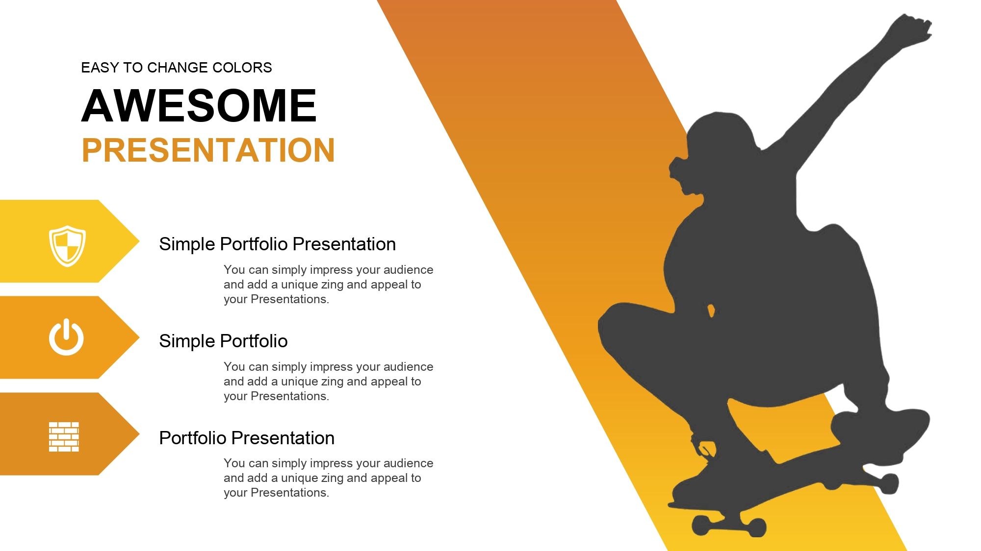 Plantilla PowerPoint de Skate | Presentaciones dinámicas y profesionales