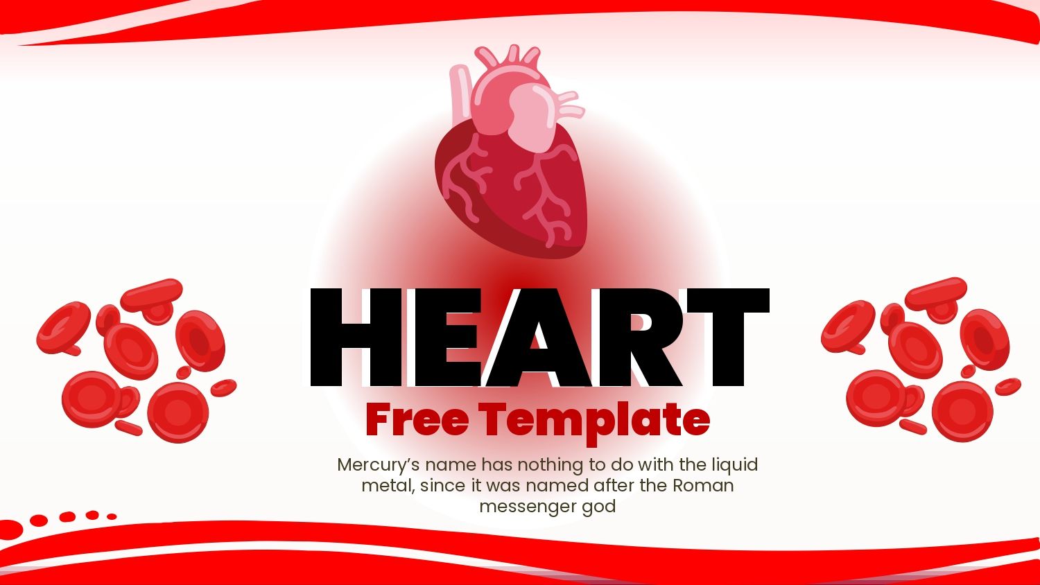 Corazón Humano Plantilla PowerPoint