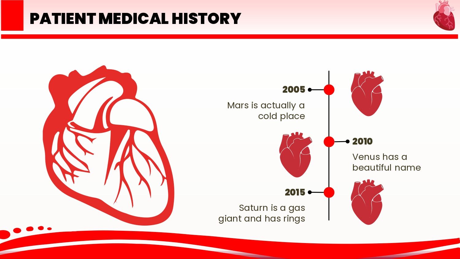 Corazón Humano Plantilla PowerPoint