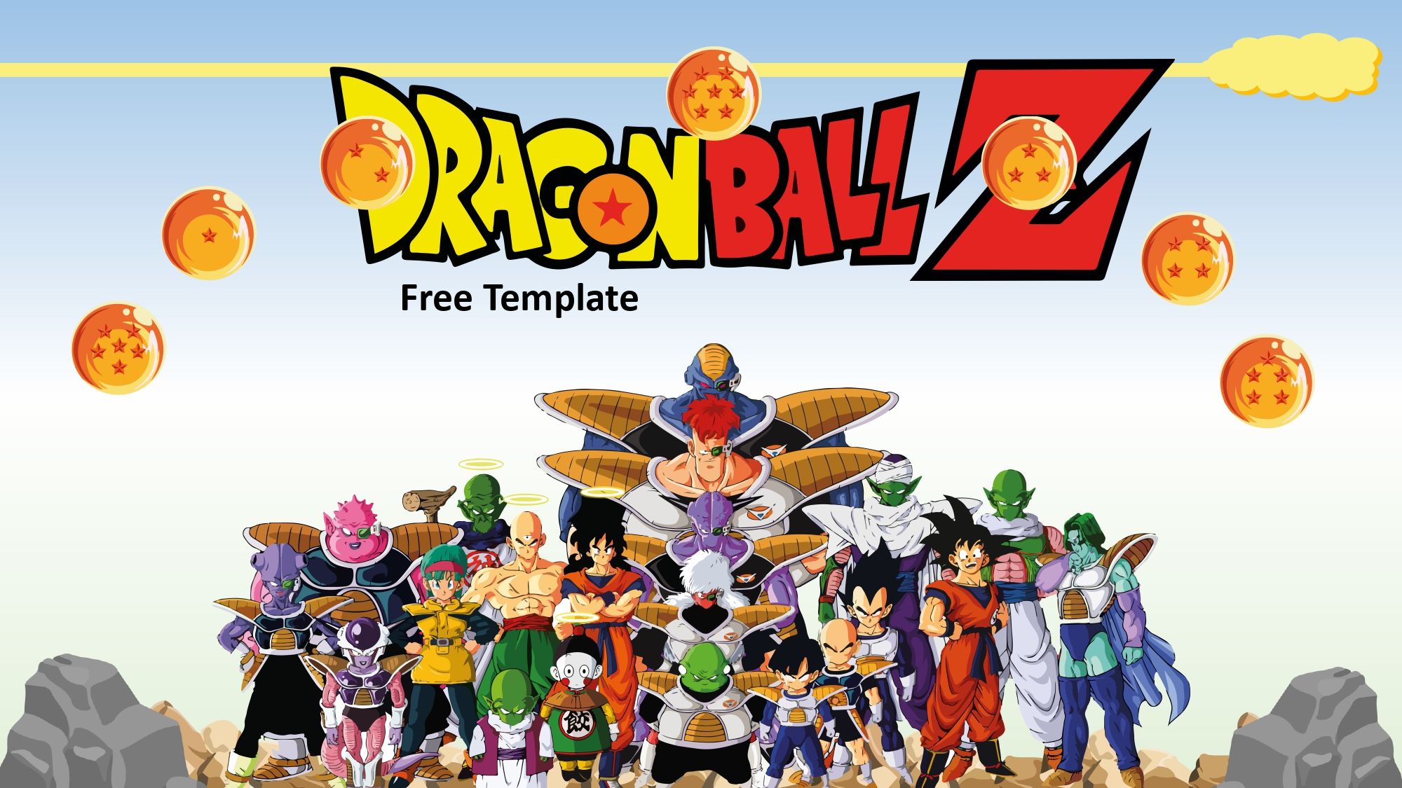Dragon Ball Z Plantilla PowerPoint | Tema PPT y Google Slides