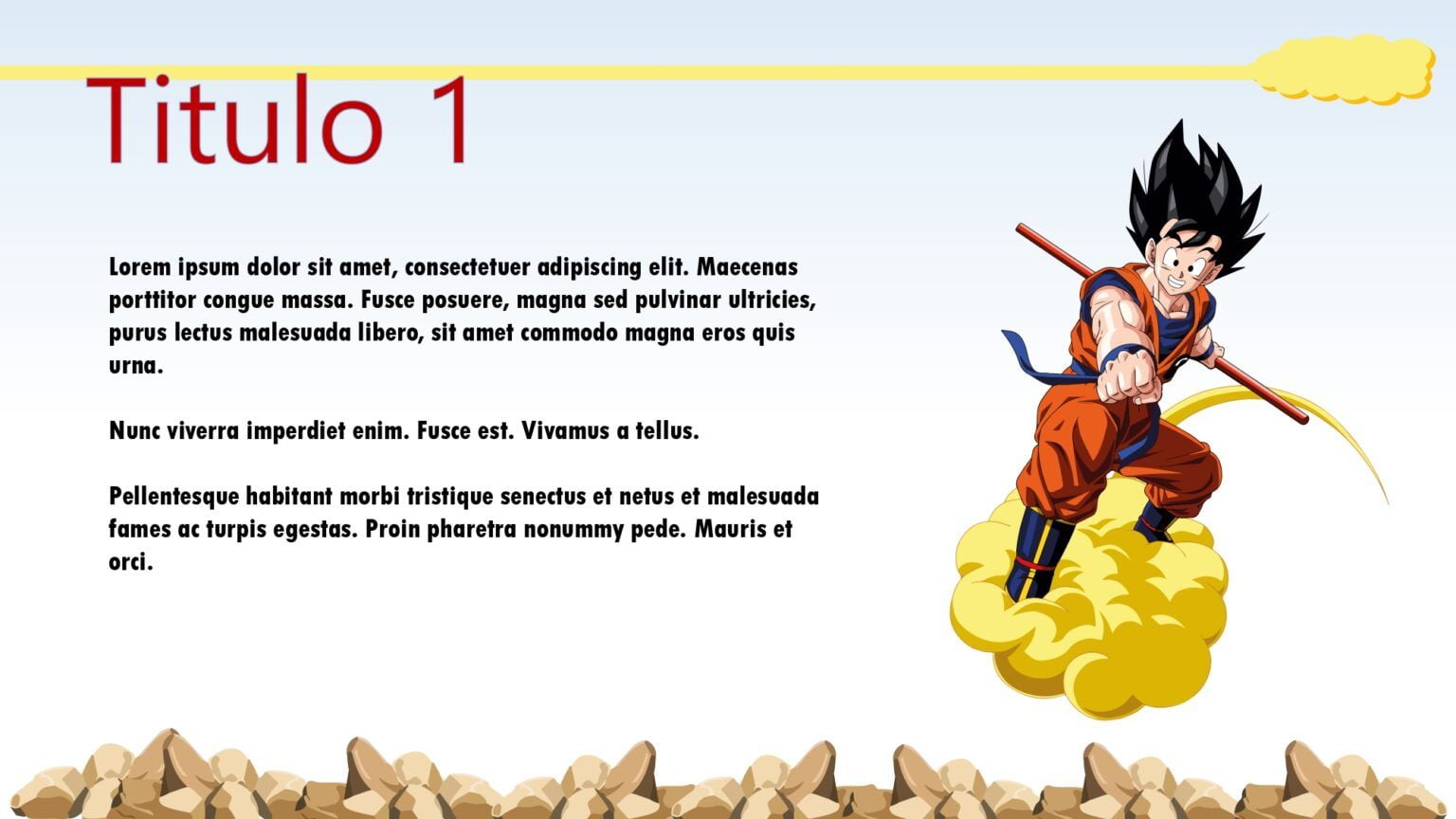 Dragon Ball Z Plantilla PowerPoint | Tema PPT y Google Slides