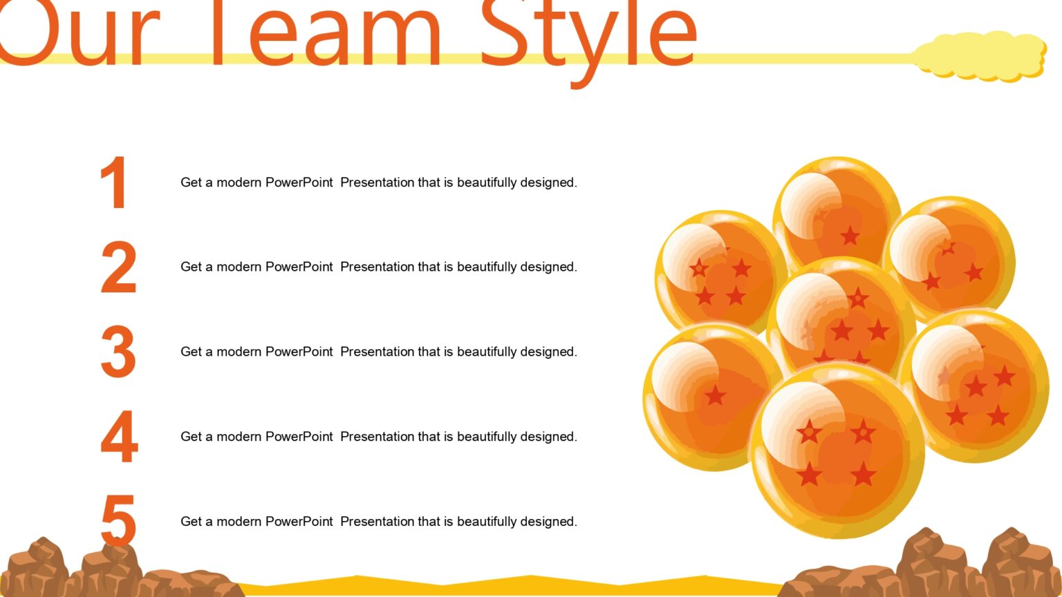 Dragon Ball Z Plantilla PowerPoint | Tema PPT y Google Slides