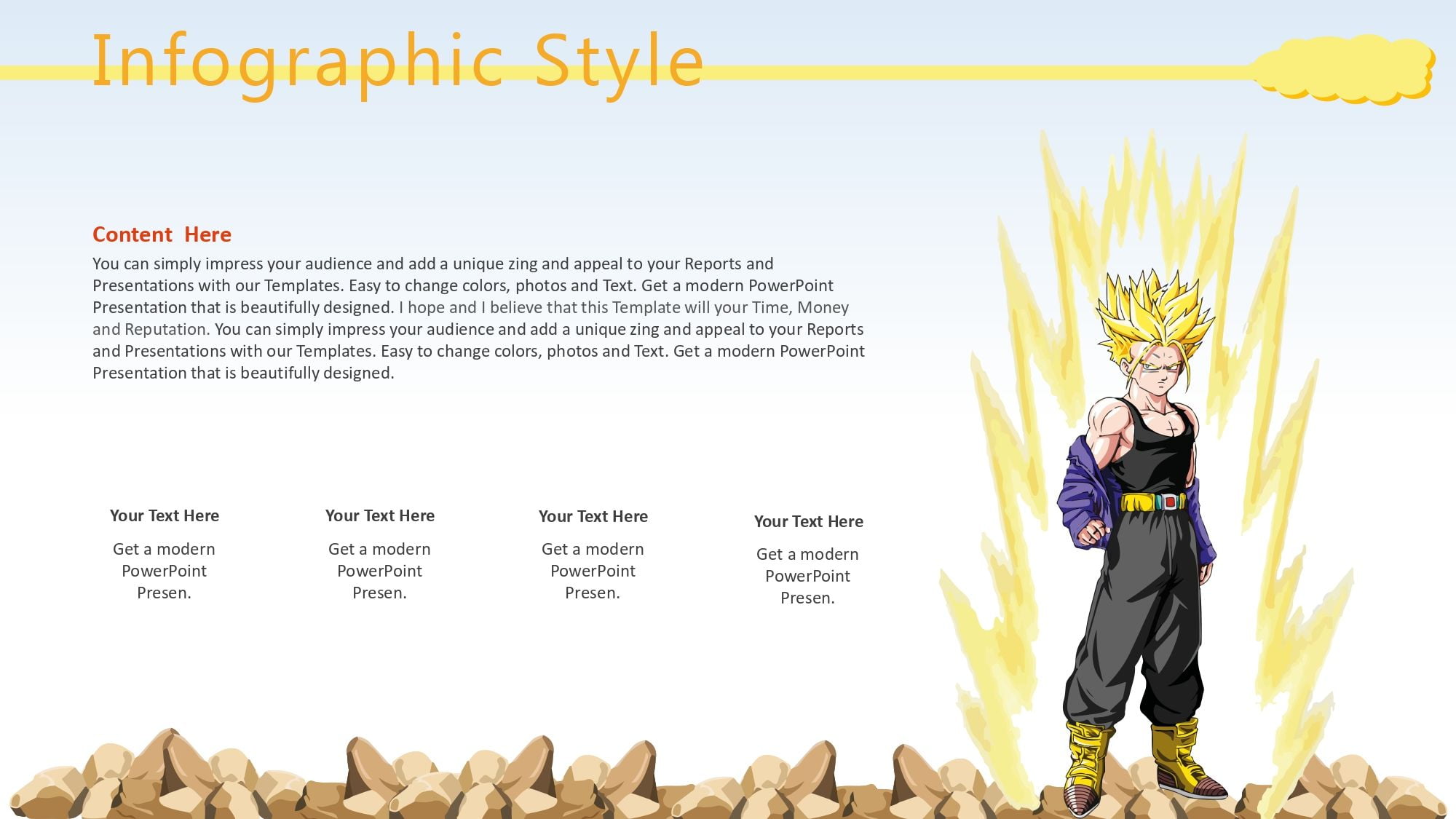 Dragon Ball Z Plantilla PowerPoint | Tema PPT y Google Slides