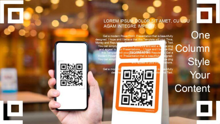 QR Plantilla PowerPoint | Plantillas PowerPoint Gratis