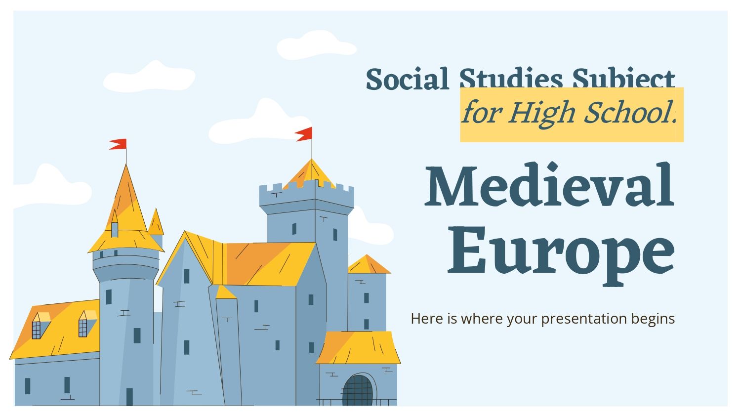 Plantilla PowerPoint de la Europa Medieval | Google Slides
