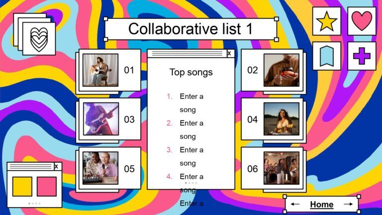 Plantilla PowerPoint de Mis Listas de Reproducción | Temas PPT