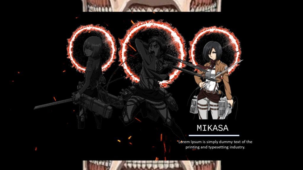 Shingeki no Kyojin Plantilla PowerPoint | Temas PPT gratis