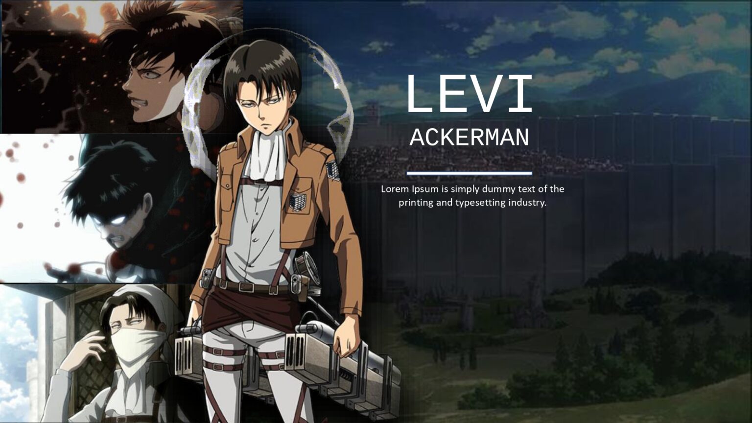 Shingeki no Kyojin Plantilla PowerPoint | Temas PPT gratis